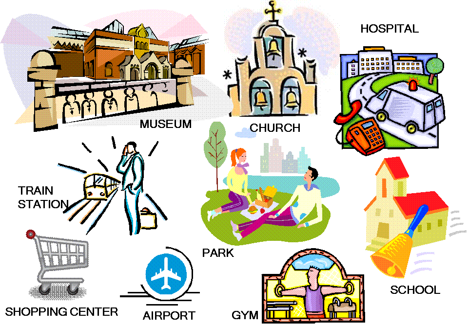 BÁSICO: General Vocabulary " Places ": General Vocabulary