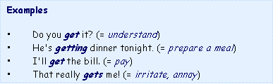 AVANZADO: 2 Lesson Verb "to get": 2 Lesson Verb "to get"